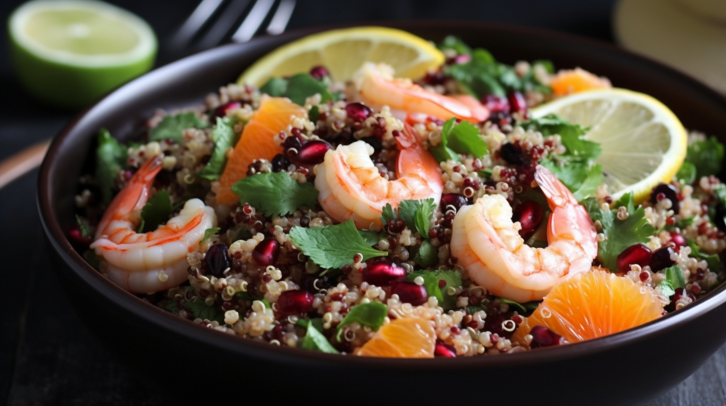Salade de Quinoa aux Fruits de Mer et aux Agrumes - Pourton.info