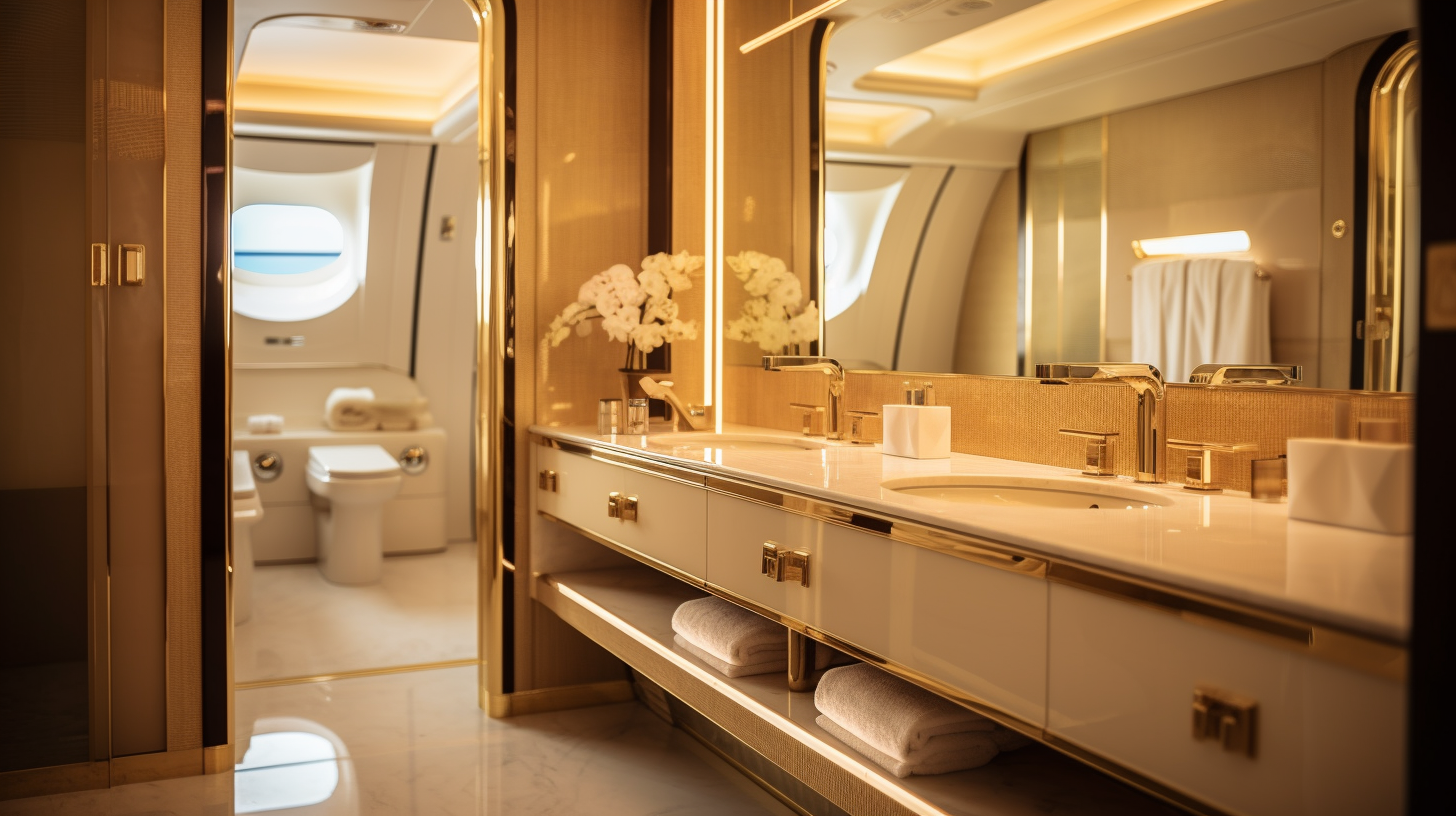 Les Salles de Bain dans les Jets Privés : Un Luxe en Altitude - Pourton ...