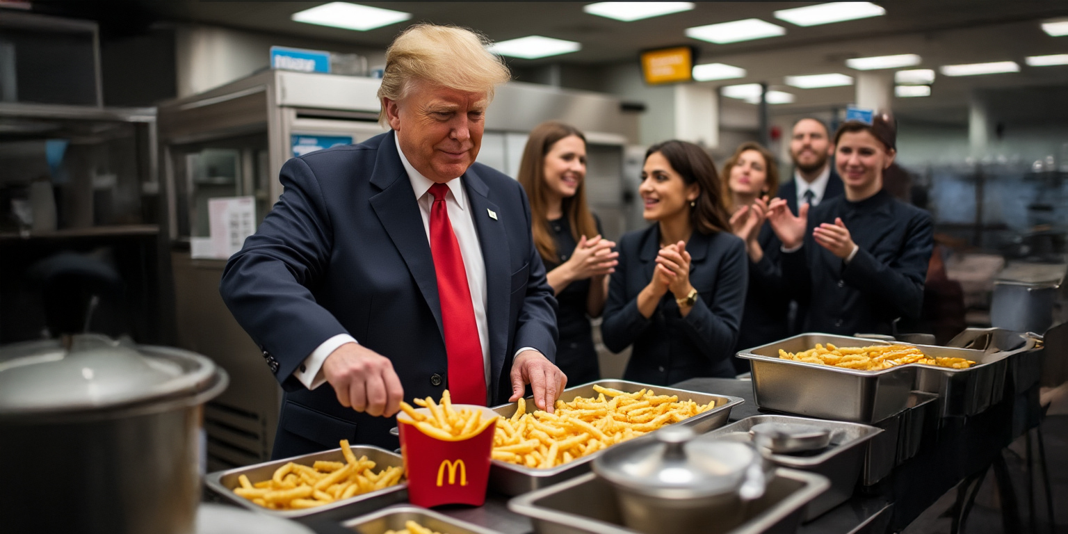 Donald Trump au McDo : La Mise en Scène la Plus Pathétique de l'Année ...
